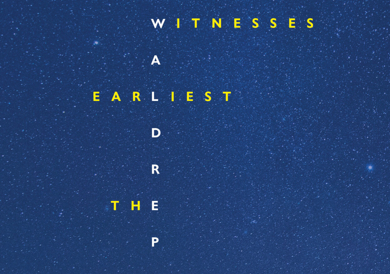 Carcanet online book launch: The Earliest Witnesses by GC Waldrep
