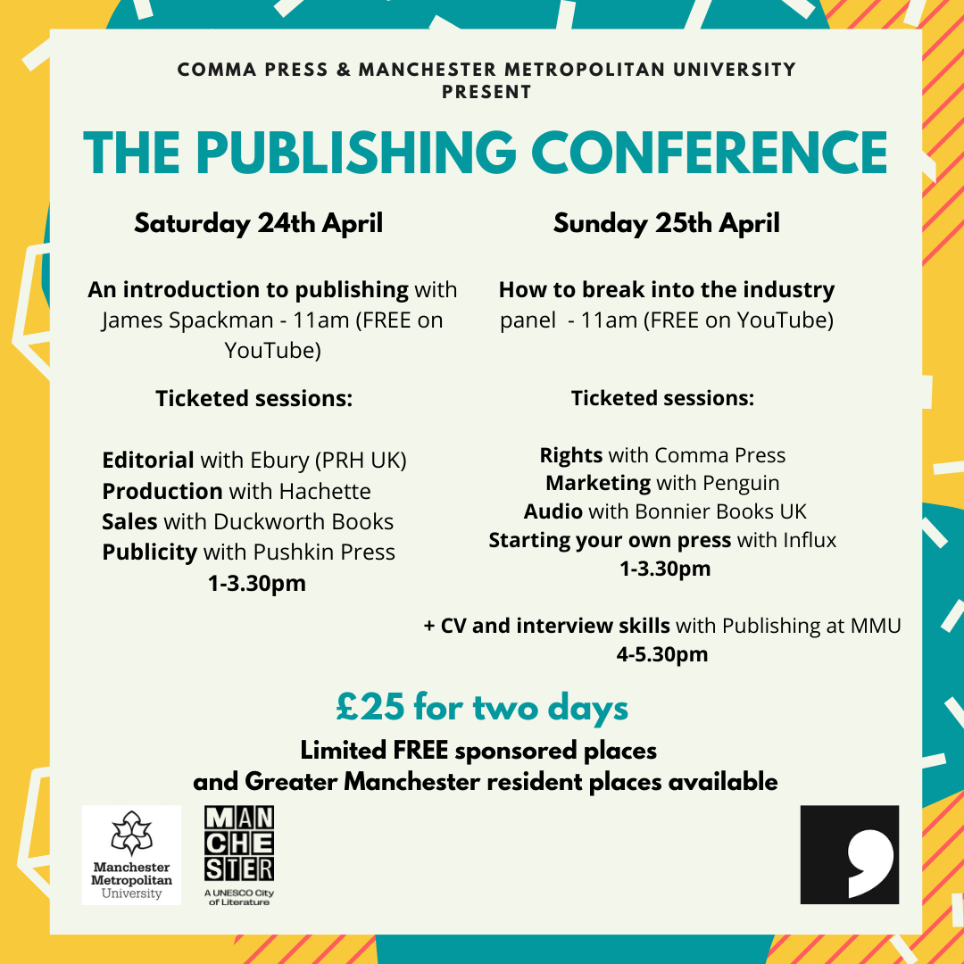 Comma Press Manchester Metropolitan University Publishing Conference