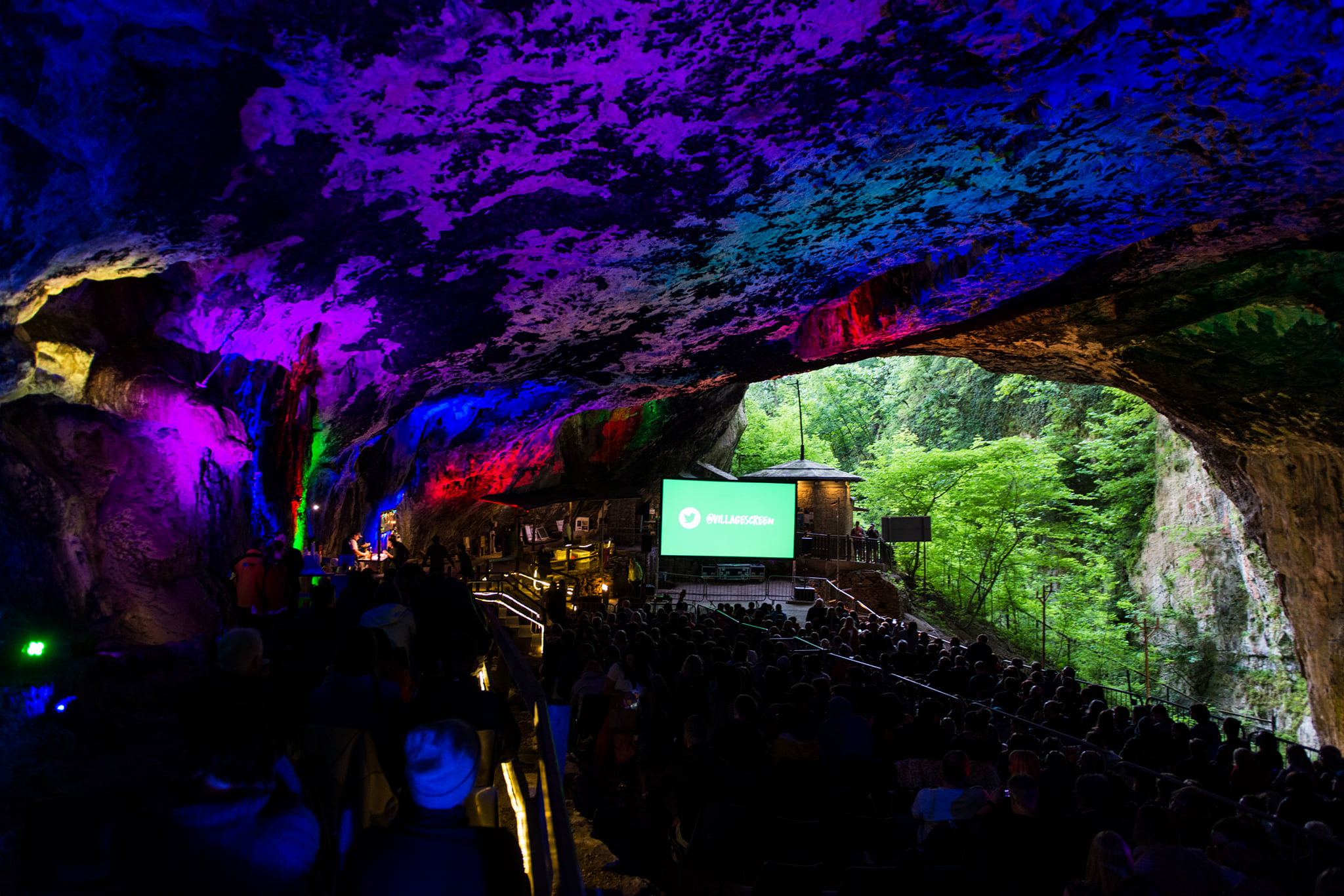 The Village Screen Pop-Up Cinema at Peak Cavern - Creative Tourist